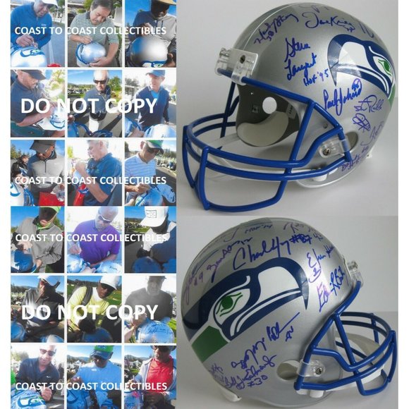 Other | Seattle Seahawks Legends Signed Autographed Full Size Football ...